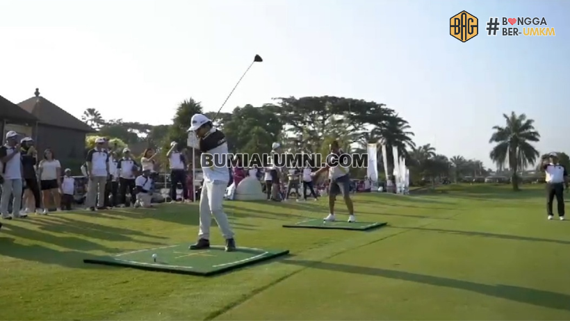 BUMIALUMNI - Kombinasikan Eksebisi UMKM Dengan Turnamen Golf, PBA Dongkrak UMKM Naik Kelas
